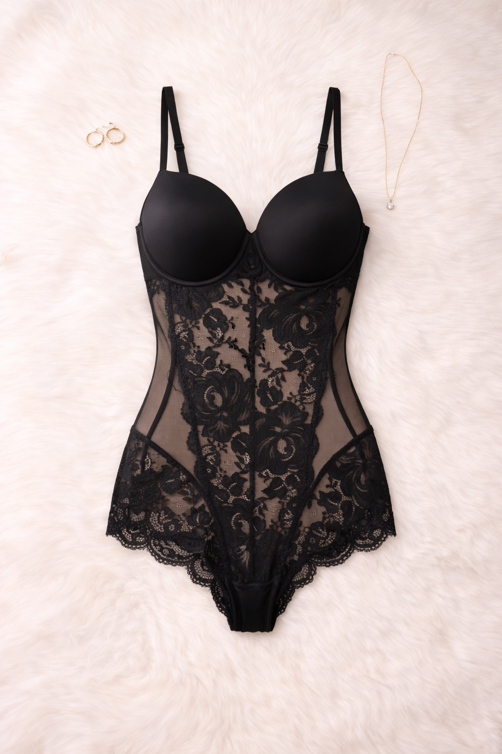 R394 Jumpsuit Lace with push up For Women – Mina Femme